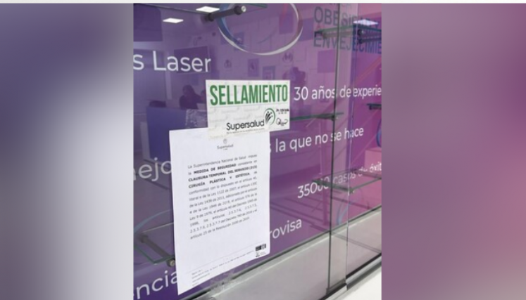 Supersalud ordena cierre de servicios en Clínica Láser Surgical